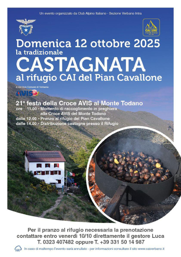 INTRAGNA - Tradizionale castagnata al rifugio del Pian Cavallone 21^Ed ...