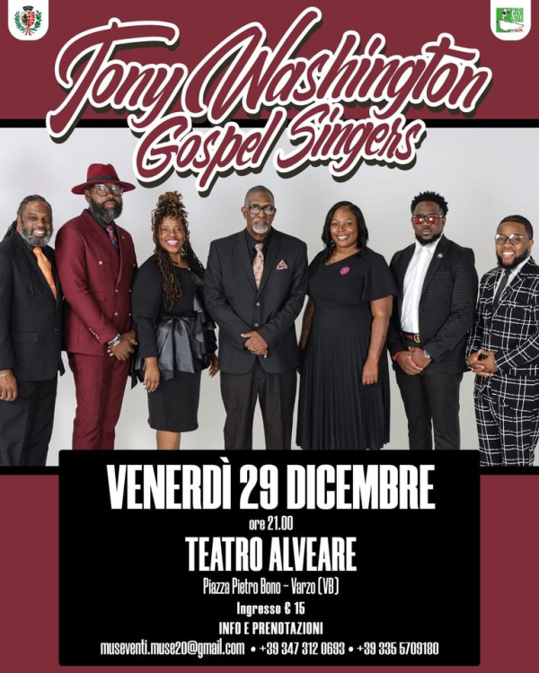 VARZO - Concerto musicale: "Tony Washington Gospel Singers" | Distretto ...