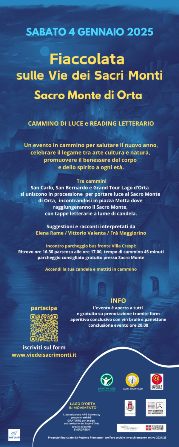 ORTA SAN GIULIO - Fiaccolata letteraria sulle Vie dei Sacri Monti ...