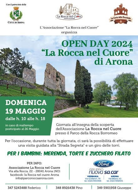 ARONA - Open Day 2024: "La Rocca nel Cuore" di Arona | Distretto dei Laghi